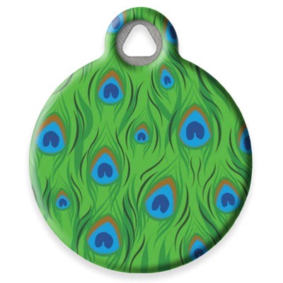 Tail Feathers Dog Tag Art ID Tag